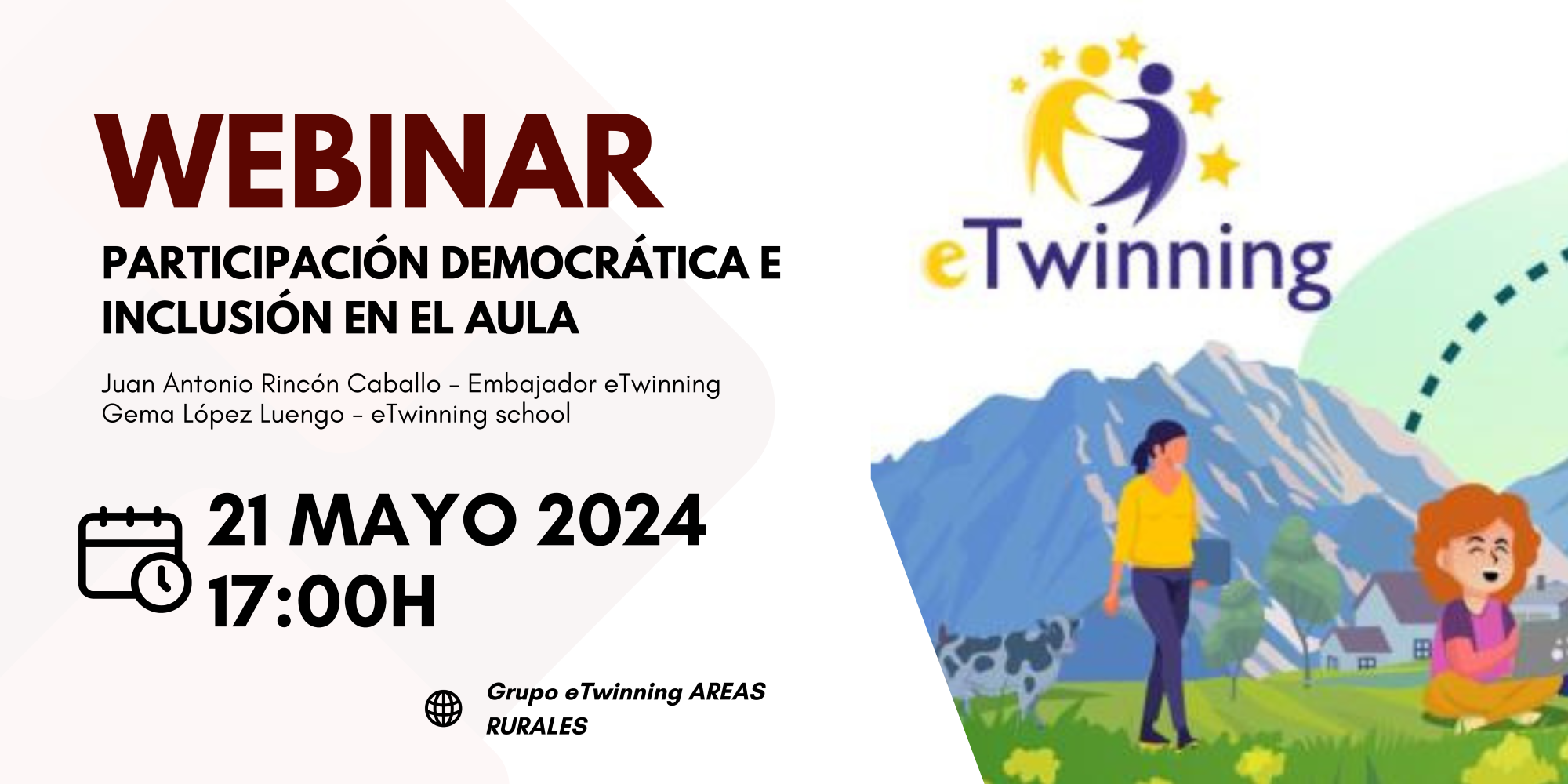 Webinar eTwinning del grupo de Áreas Rurales «Participación democrática ...